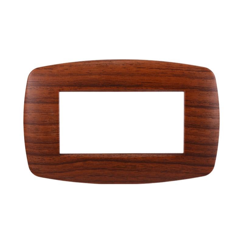 ETTROIT Placca Slim Serie Space 4P Colore Radica Compatibile Con ...