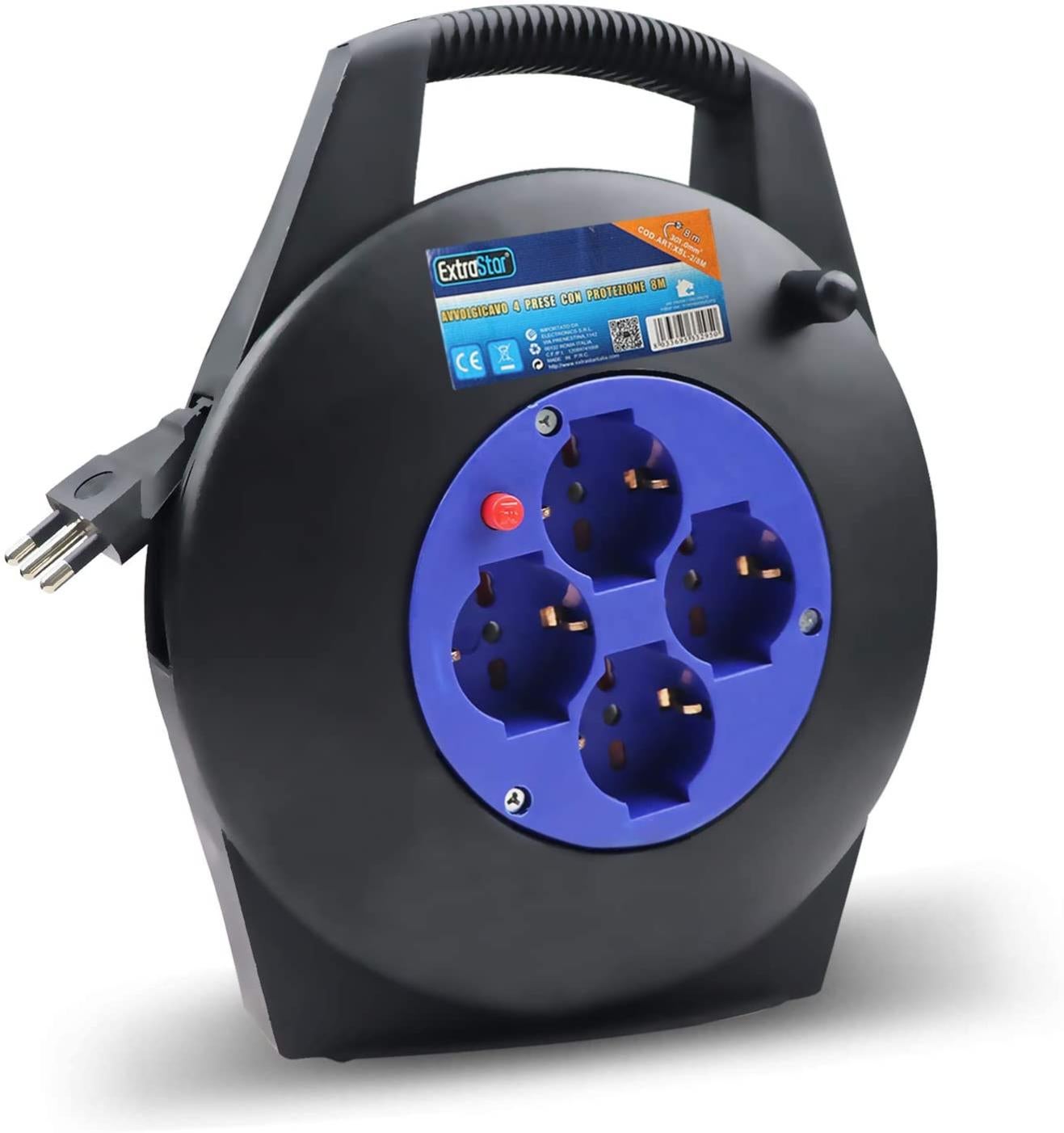 J'ai enveloppé une extension électrique électrique 8 mètres 4 Sockets ...