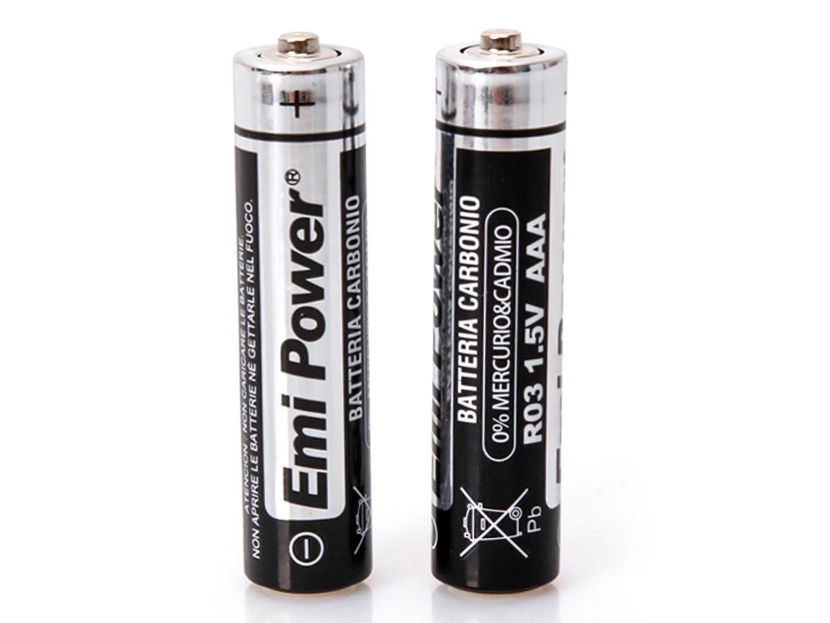 4 Pezzi Pila Batteria Tipo Ministilo AAA 1,5V Carbonio LR03 MN2400 ...