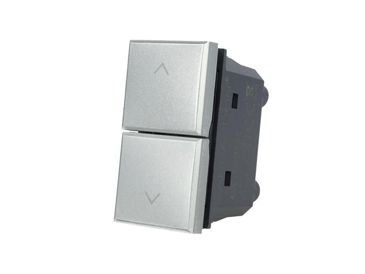 SANDASDON Pulsante Doppio Saliscendi 1P+1P Silver Compatibile Con ...