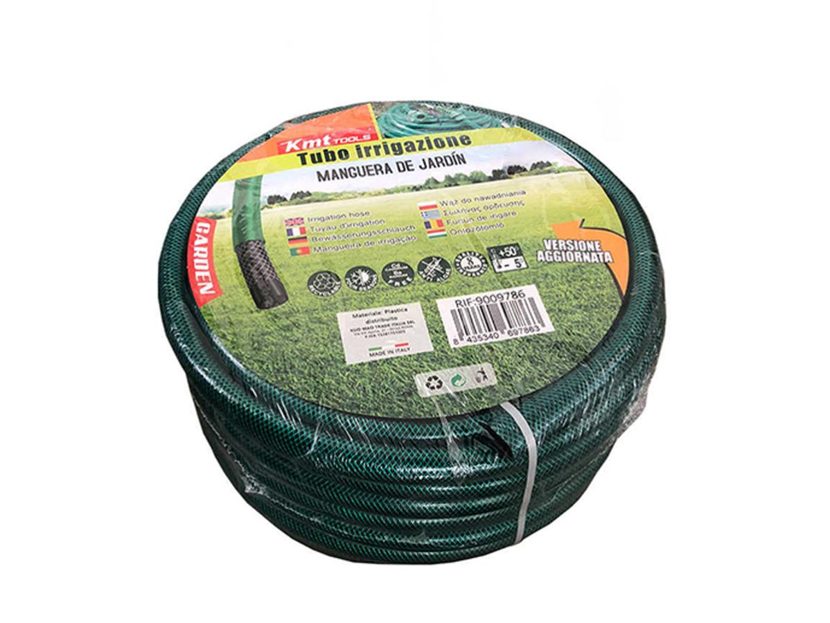 Tubo Irrigazione Retinato 3 Strati Nero Verde 5/8'' 15mm 25 Metri Tubo Flessibile da Giardino ...