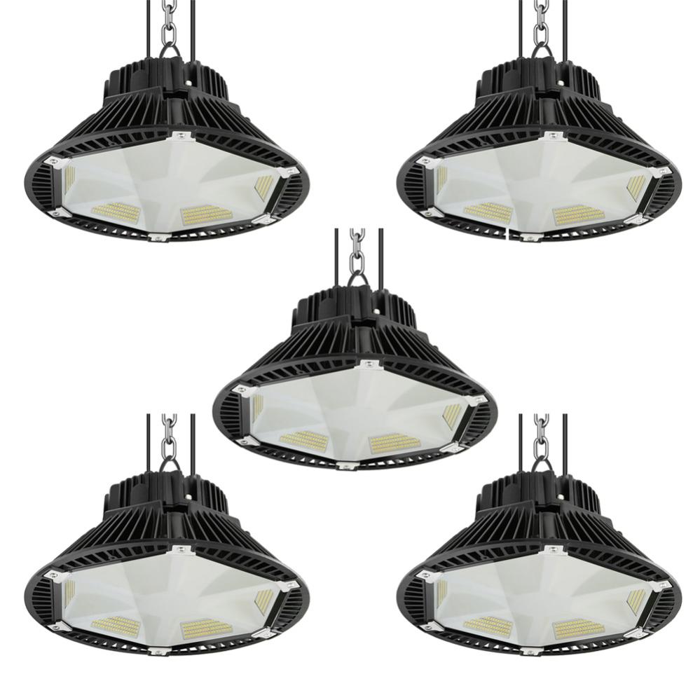 5×Anten 200W UFO LED Anti-Éblouissement Rond Industriel LED Étanche IP65 Projecteur Extérieur ...