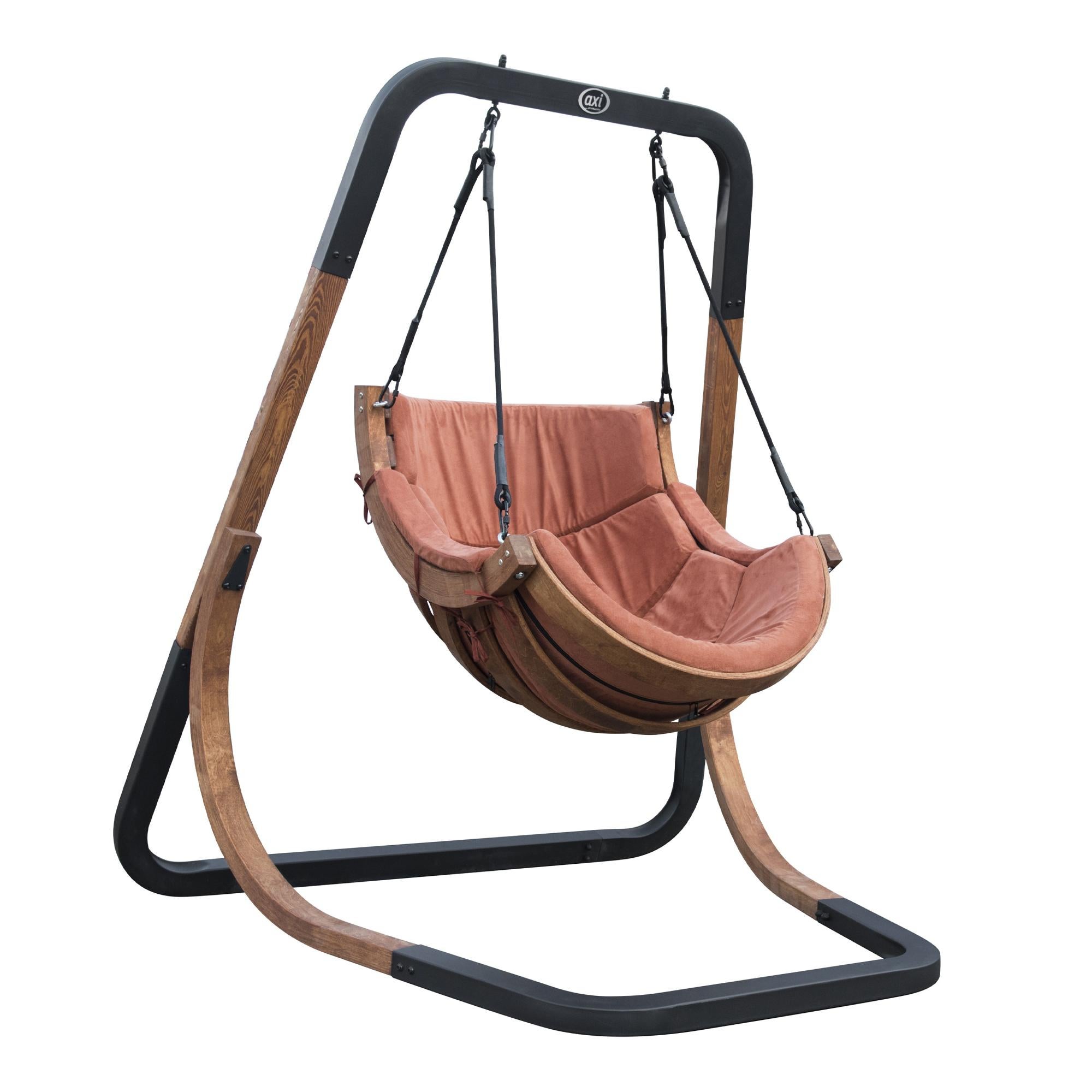 AXI Capri Chaise suspendue sur pied en bois | Fauteuil / Siège suspendu ...