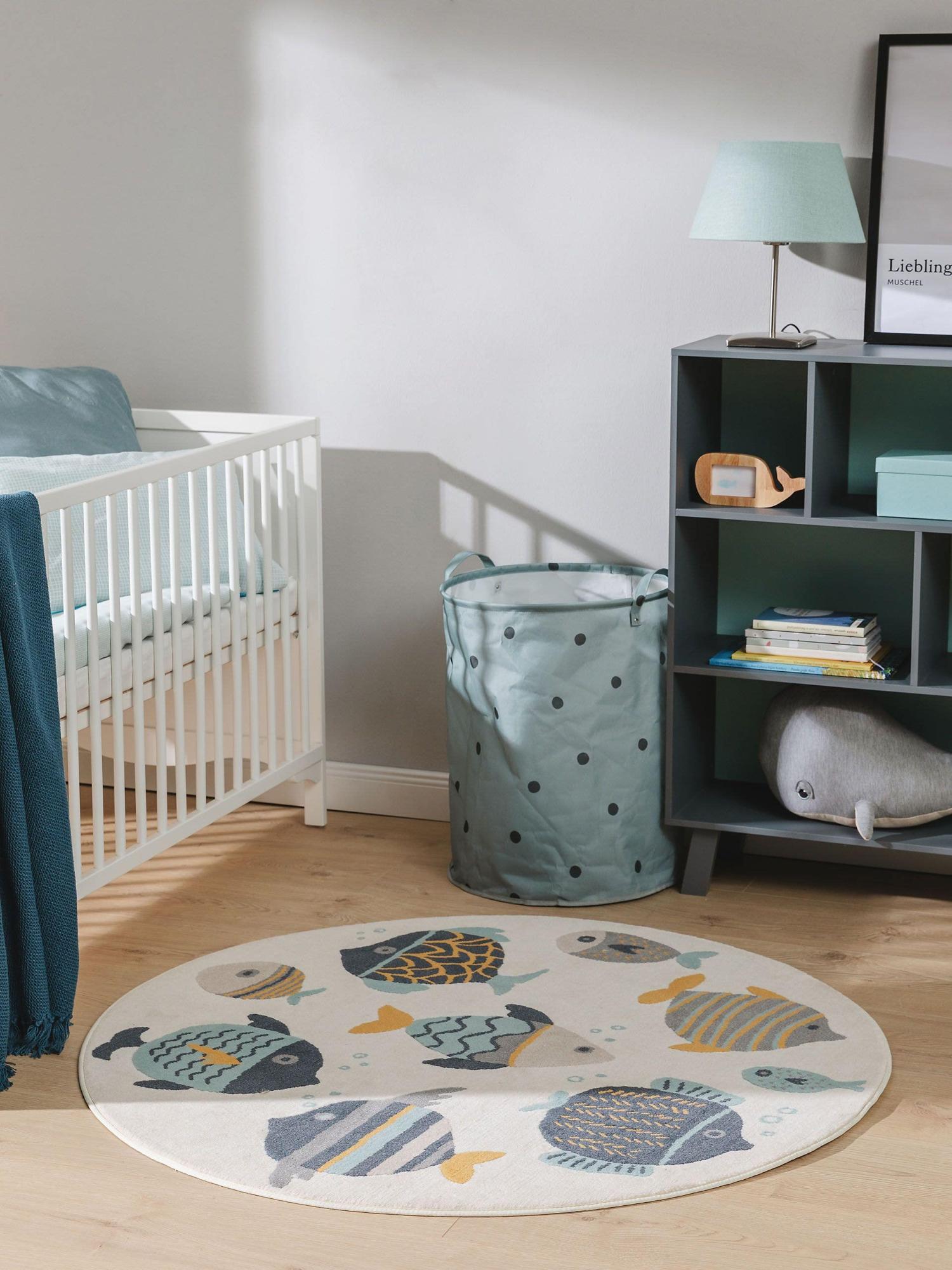 BENUTA - Tappeto bambino multicolor ø 120 cm rotondo | Leroy Merlin