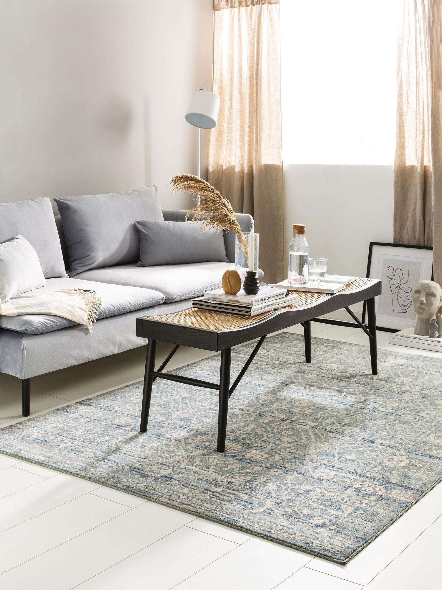 BENUTA - Tapis bleu 133x190 cm | Leroy Merlin