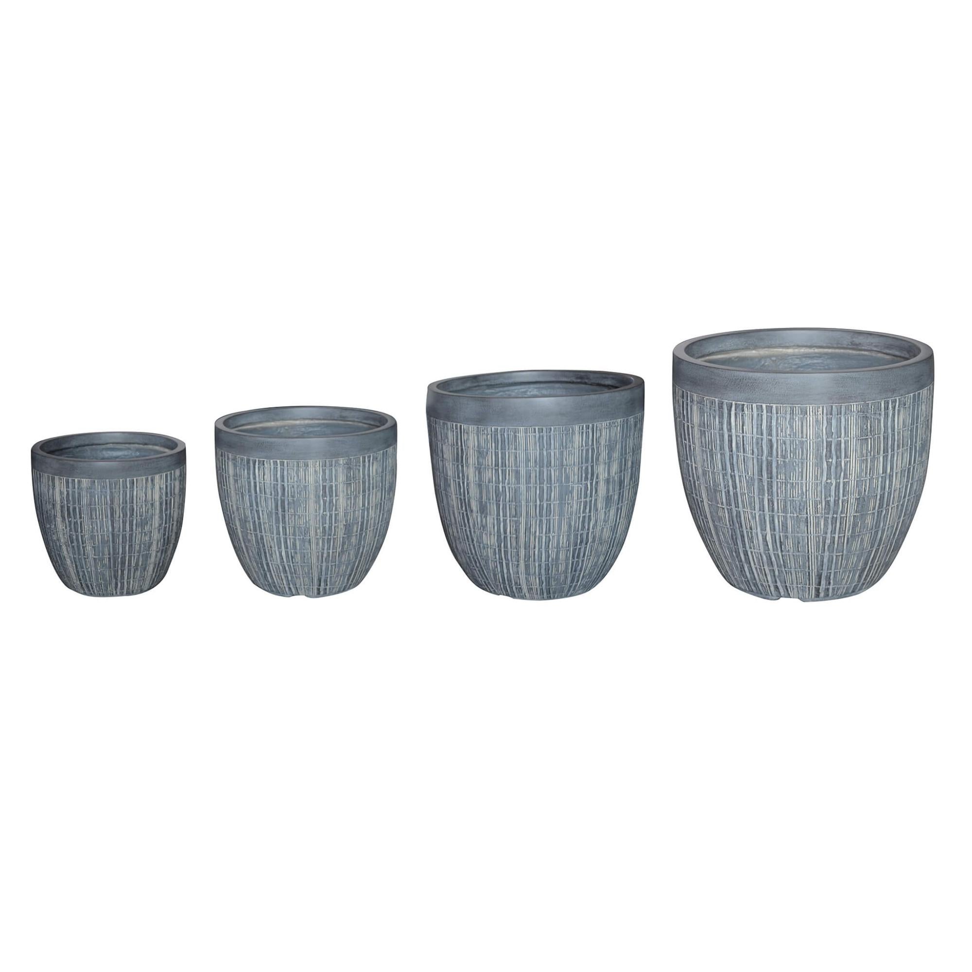 Set di vasi in fibra sintetica di design moderno industrial g.44,5x44 ...