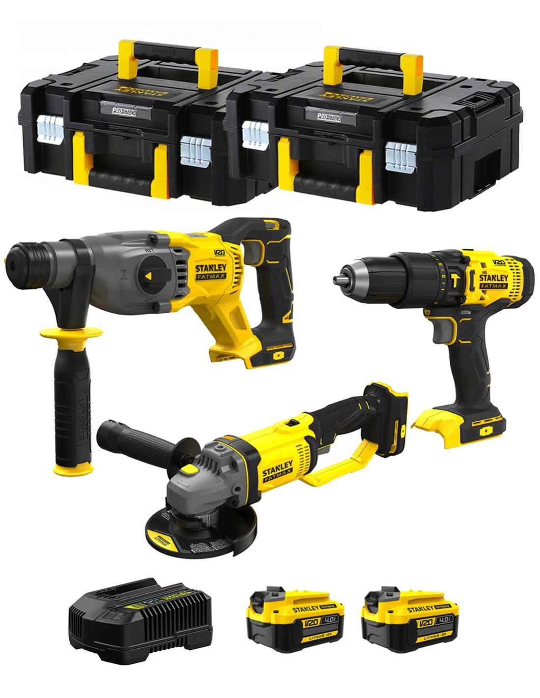 STANLEY FatMax Kit SVK301 (SFMCH900 + SFMCG400 + SFMCD711 + 2 x 4,0 Ah ...