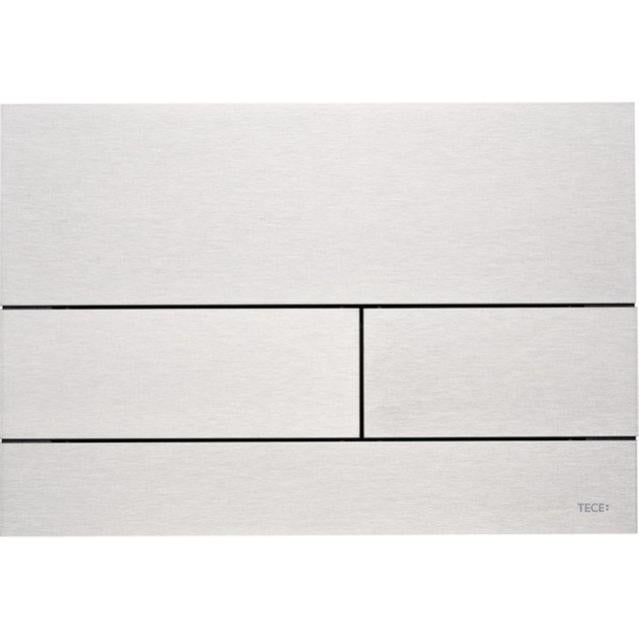 TECEsquare II Metallo placca di comando, tecnologia a doppio scarico, acciaio inox spazzolato ...