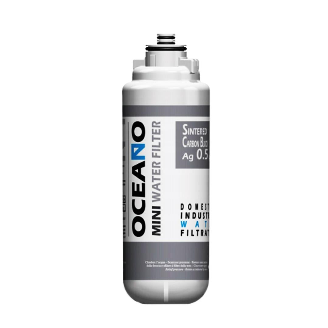Filtro Oceano Mini 0,5 micron Carbon Block + Argento Antibatterico ...