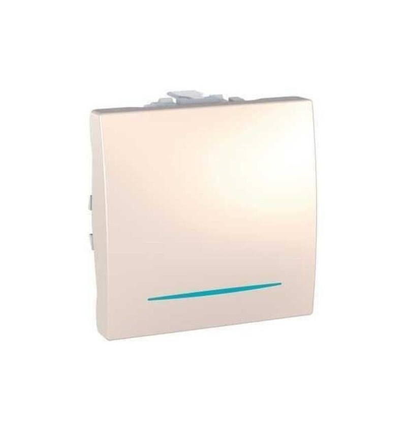 PULSANTE CON LED LOCALIZZATORE BLU MODULO LARGO MARFIL - SCHNEIDER ...