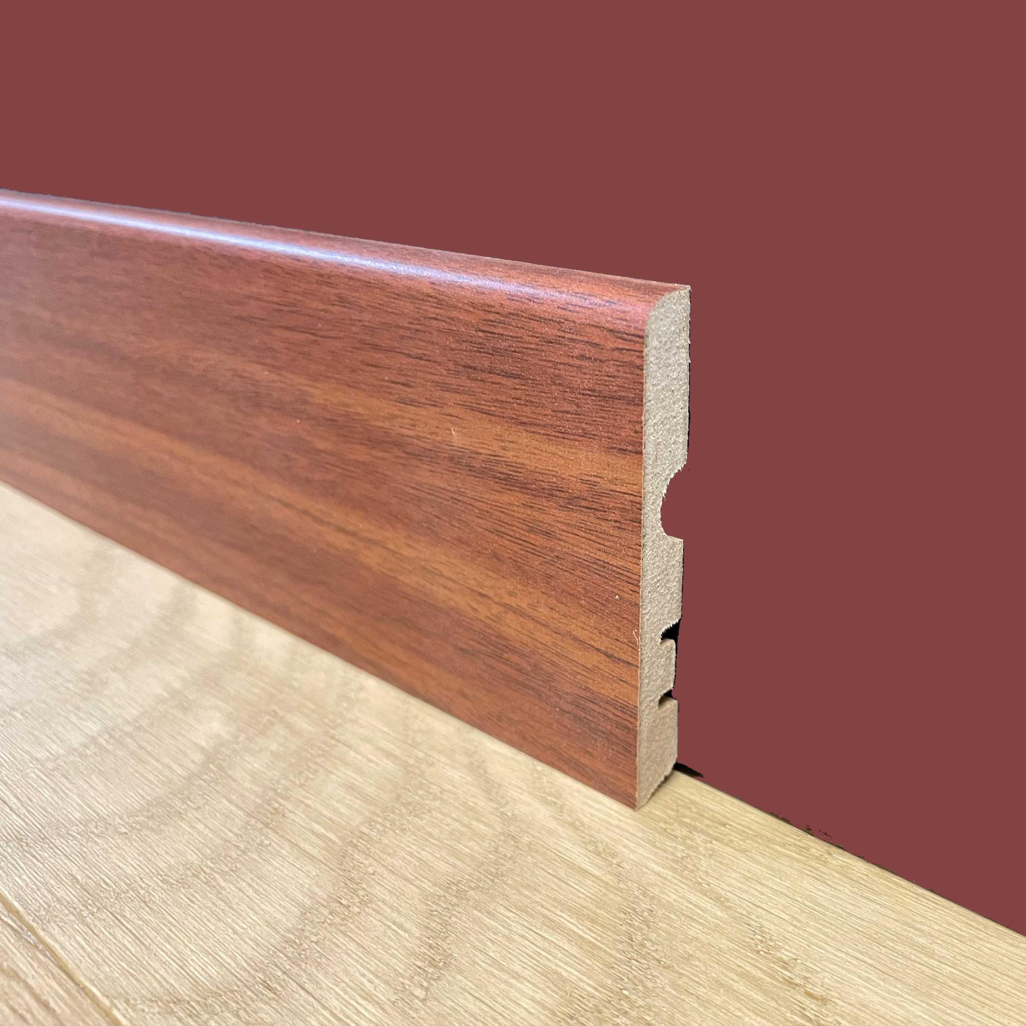 ***MEGA STOCK al metro*** BATTISCOPA PASSACAVO BC in Fibra di legno 80x10 DOUSSIE TEAK 1 pezzo è ...