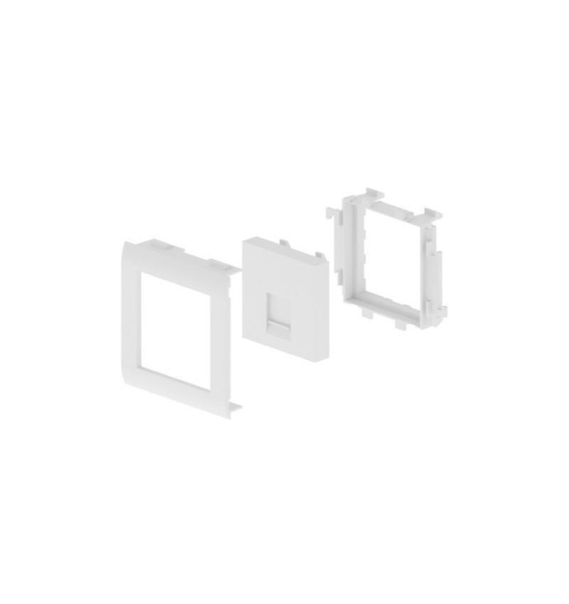 Piastra piatta 93 1RJ45 U24X 65mm bianco - UNEX | Leroy Merlin