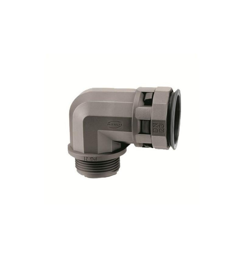 Raccord 90° DN 17 M20x1.5 gris - INTERFLEX | Leroy Merlin