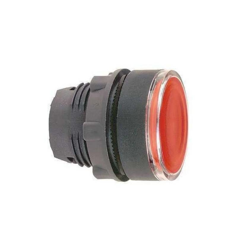 Testa pulsante luminosa diametro 22 rosso filo con cornice in plastica ...