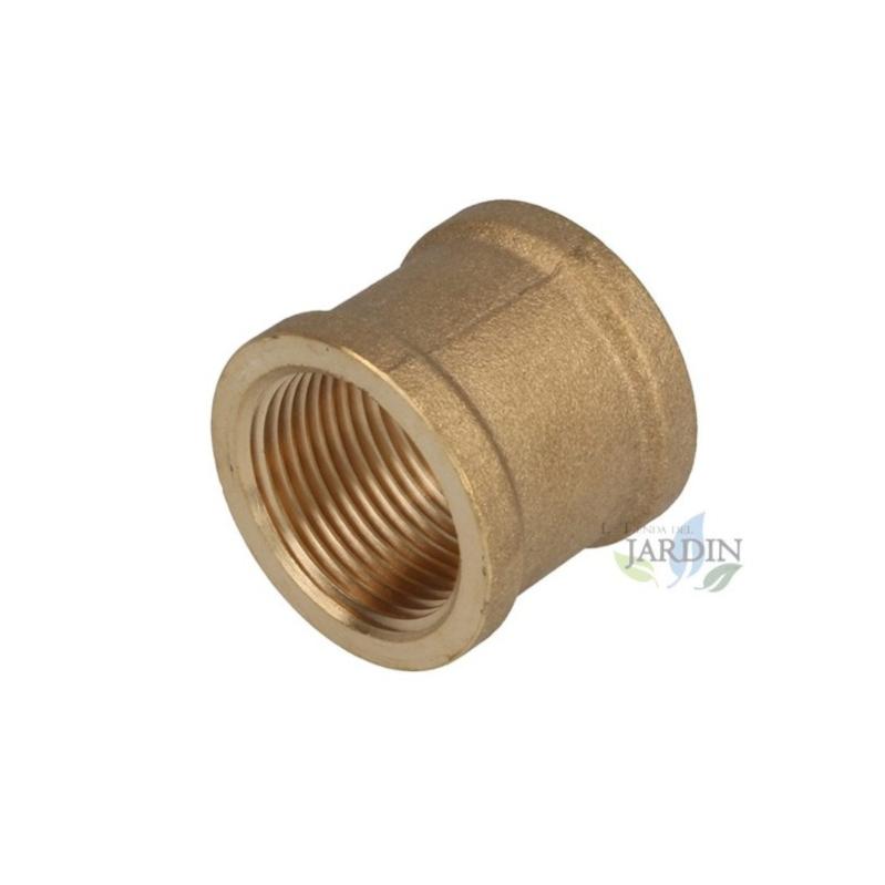 Manguito hembra roscado latón, medida a elegir 32 mm x 1" | Leroy Merlin
