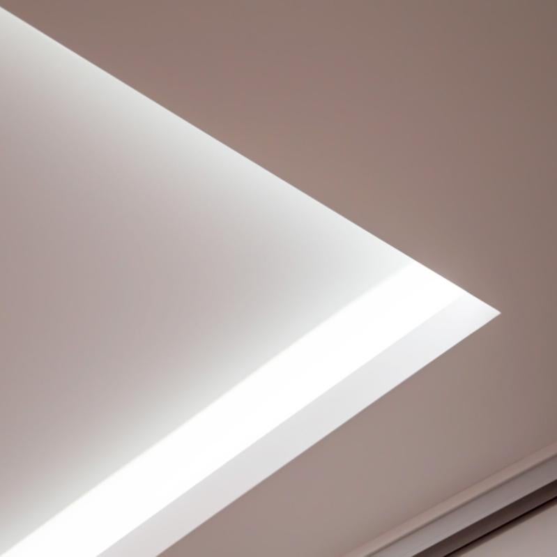 Profilé Aluminium Blanc 2m pour Ruban LED Intégration Faux-Plafond ...