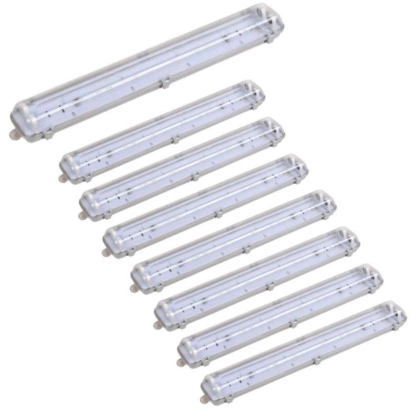 Réglette étanche double pour Tube LED T8 120cm IP65 (Boitier vide ...