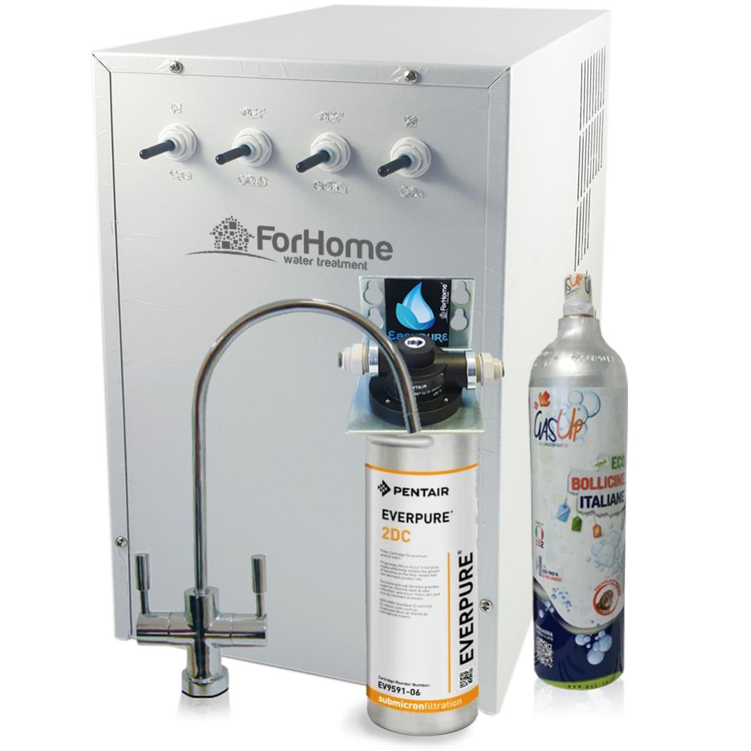 Depuratore Acqua ForHome® Refrigeratore Gasatore Con Everpure Da Sotto ...