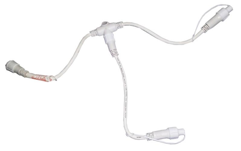 Connettore A T M F F Bianco Attacco Gpl System Per Luci Natale Led