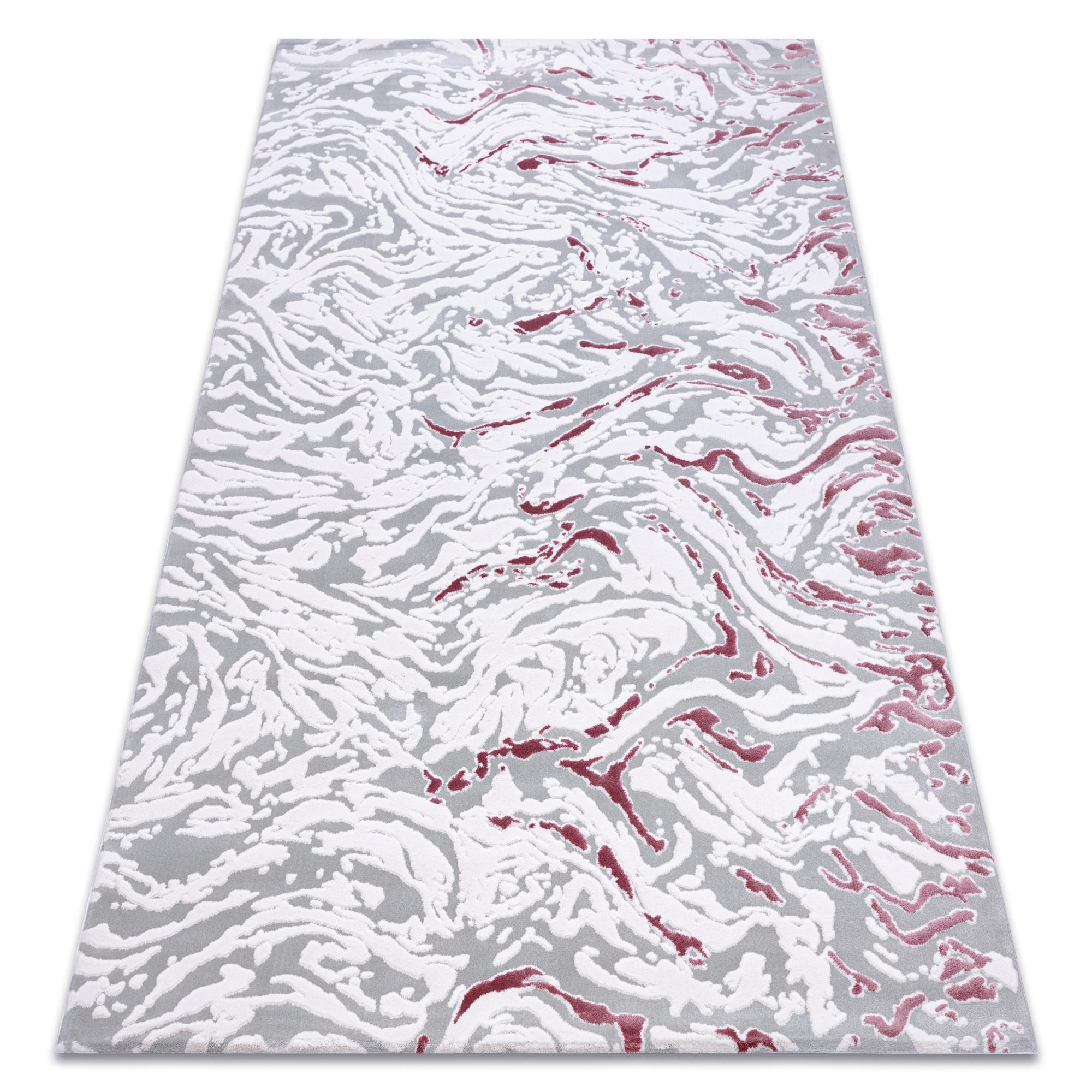 Alfombra acrílica DIZAYN 123 gris claro / rosa claro 160x230 cm | Leroy ...