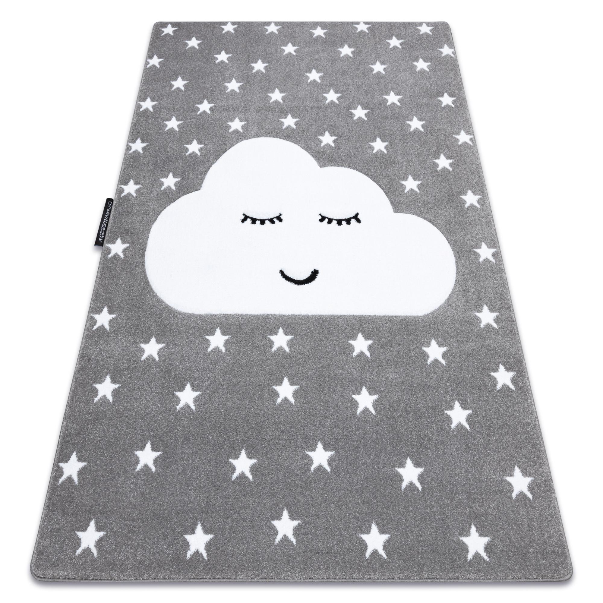 Tapis PETIT CLOUD NUAGE ÉTOILES gris 160x220 cm | Leroy Merlin
