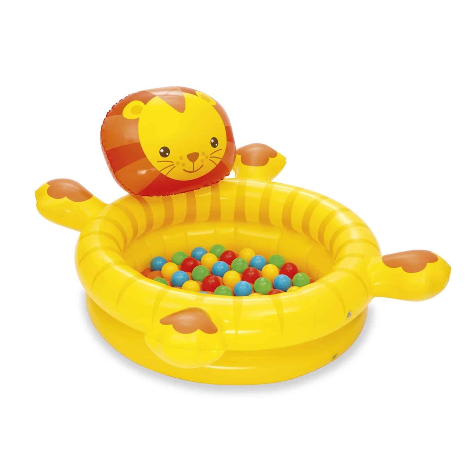 Piscina di Palline Gonfiabile per Bambini León con 50 Palline Colorate ...