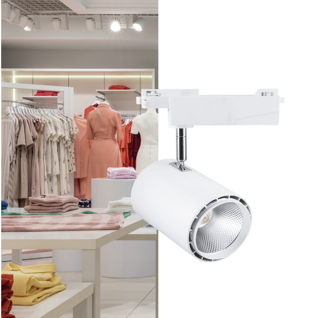 FERON Foco LED de carril trifásico | 50W, 230V, 5250Lm 4000K ...