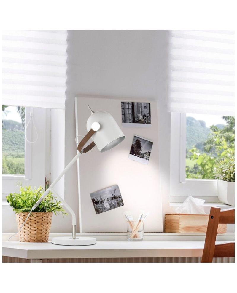 LAMPE TABLE 1L ADAME BLANC/ARG | Leroy Merlin