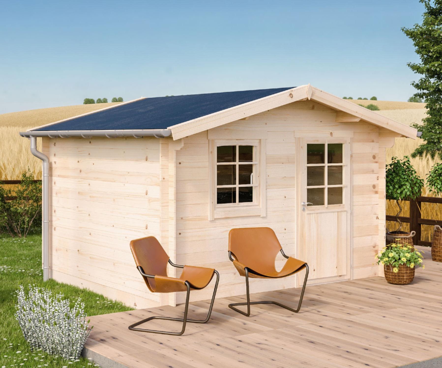 Maison de jardin Majvi Polhus, 3.7x3.7m dim. ext. (cas échéant incl ...