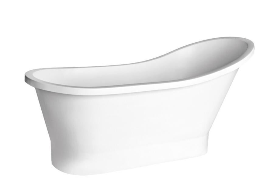 Vasca isola bianca opaca con scarico dorato GLORIA 160x68 | Leroy Merlin