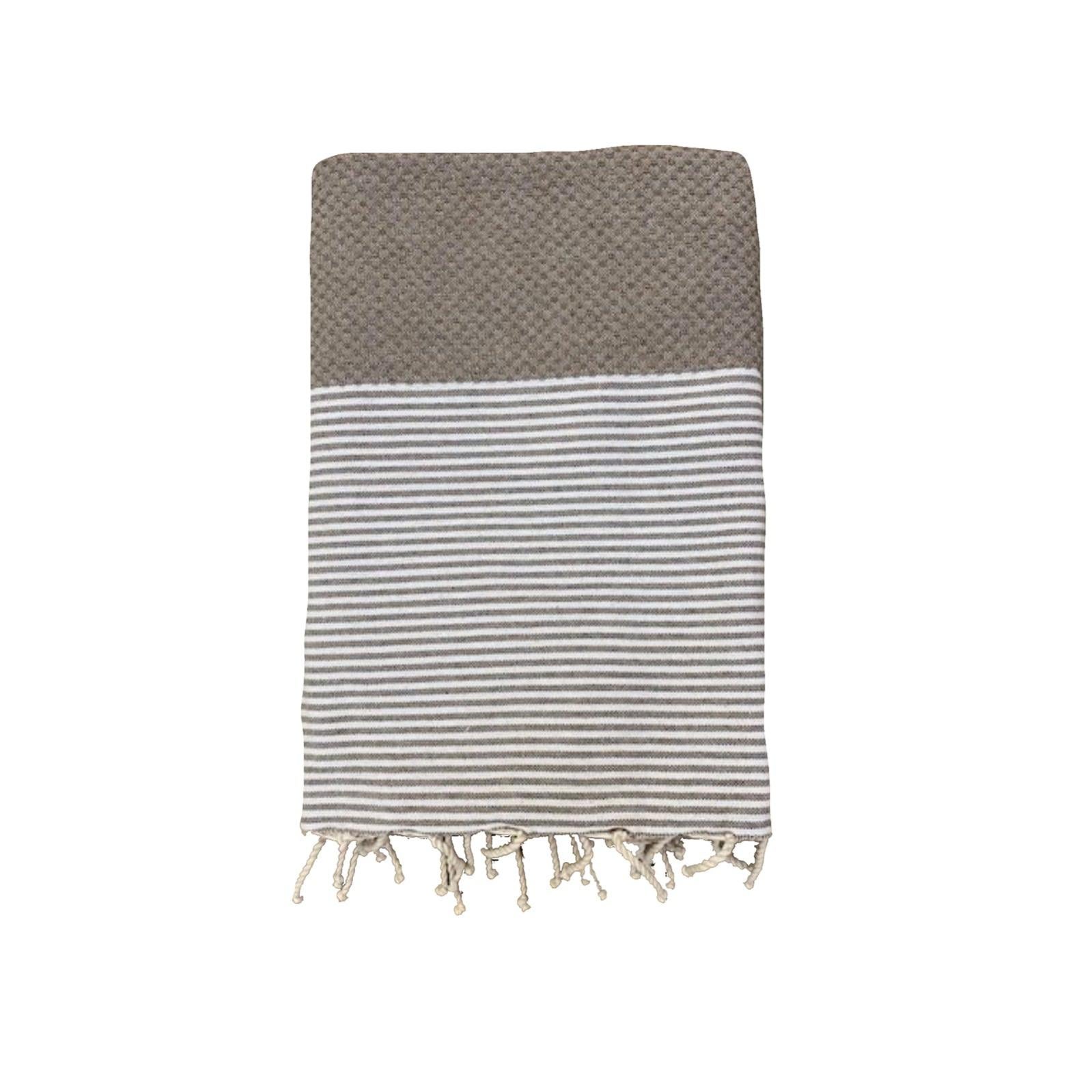 Mikanda Traditional Fouta Topo 100x200 190g/m131 | Leroy Merlin