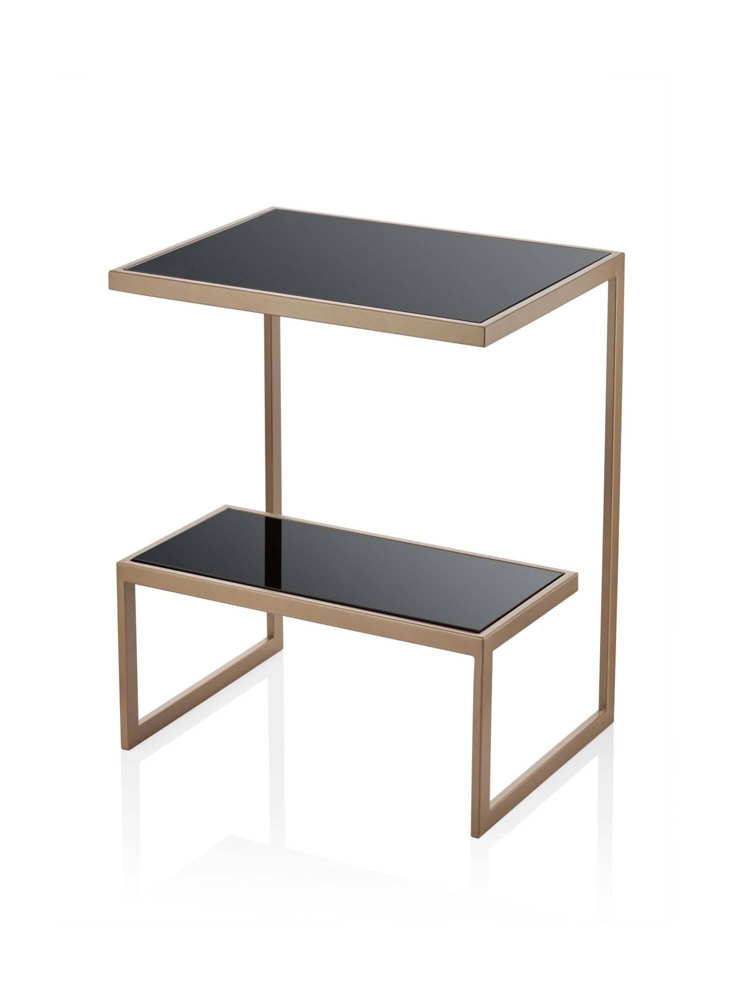 Table d'appoint 2 tablettes Aetas Metal Or | Leroy Merlin