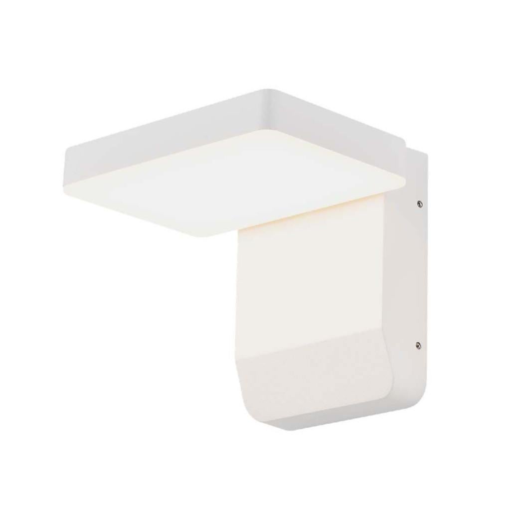 20W Led Wall Light 4000K White Body Square Ip65 | Leroy Merlin
