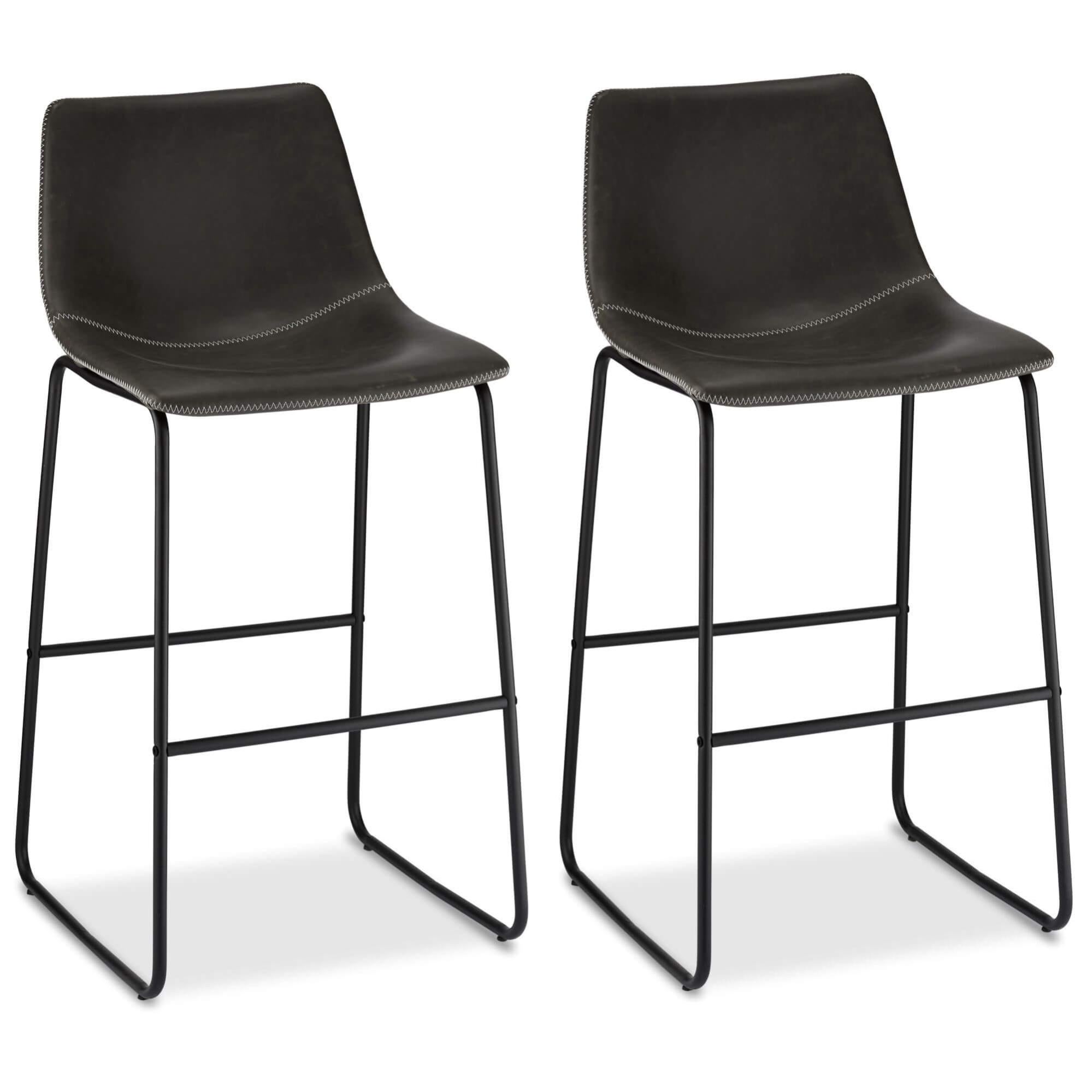 Lot de 2 Chaises de bar Indiana Gris | Leroy Merlin