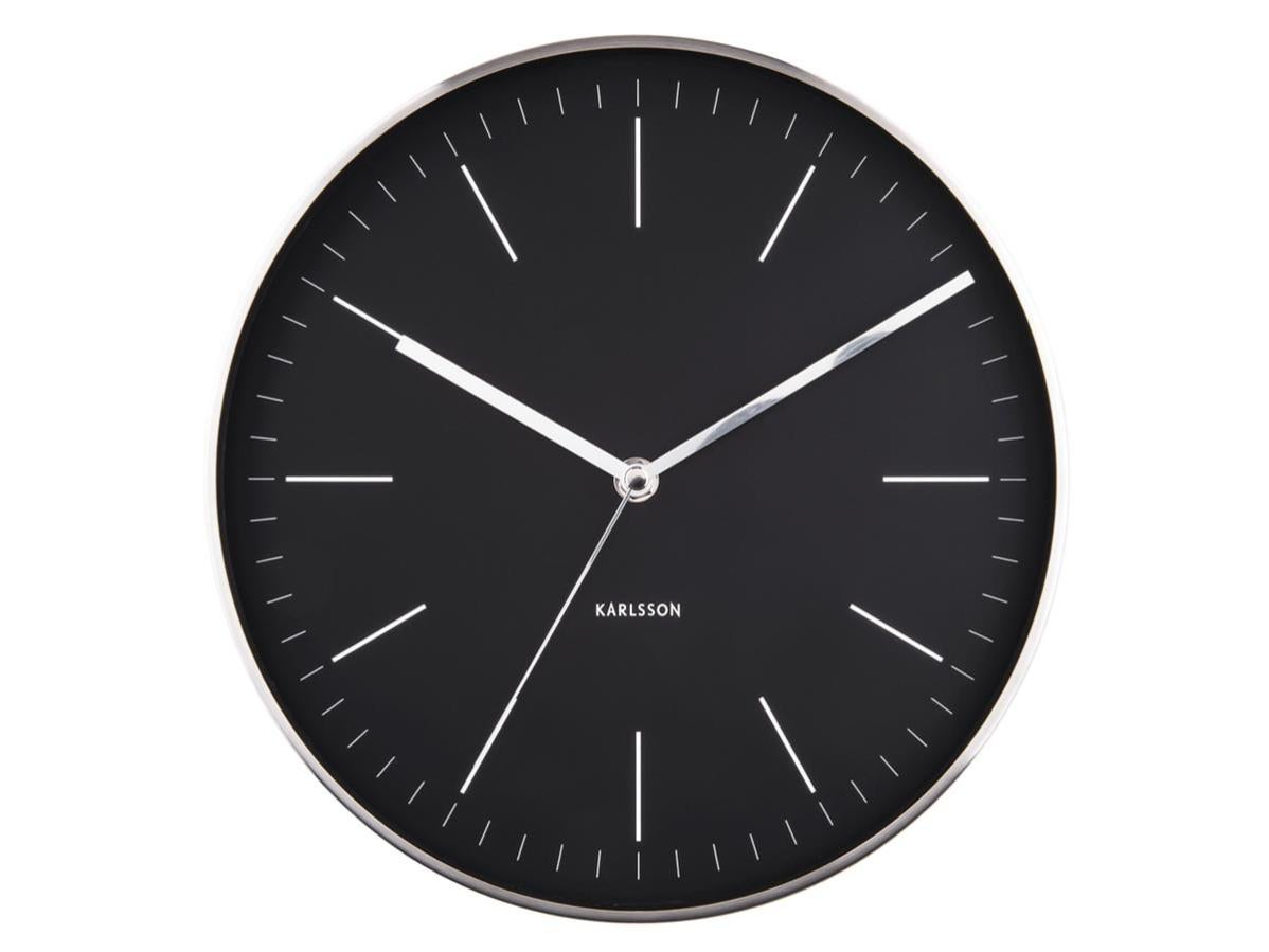 Horloge Minimal Noir - Karlsson | Leroy Merlin