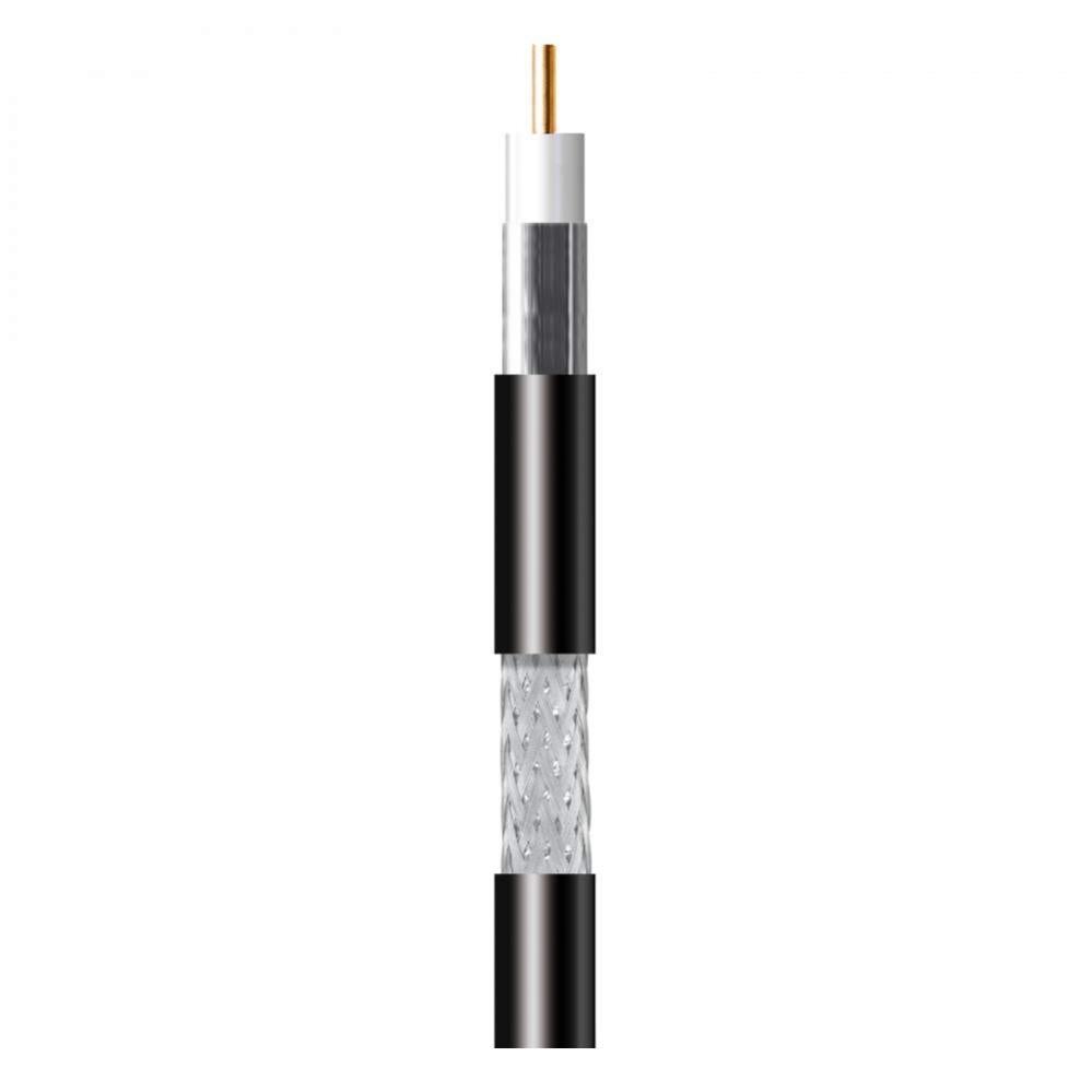 Televes Câble coaxial T100 cuivre/aluminium polyéthylène 250 m Noir ...