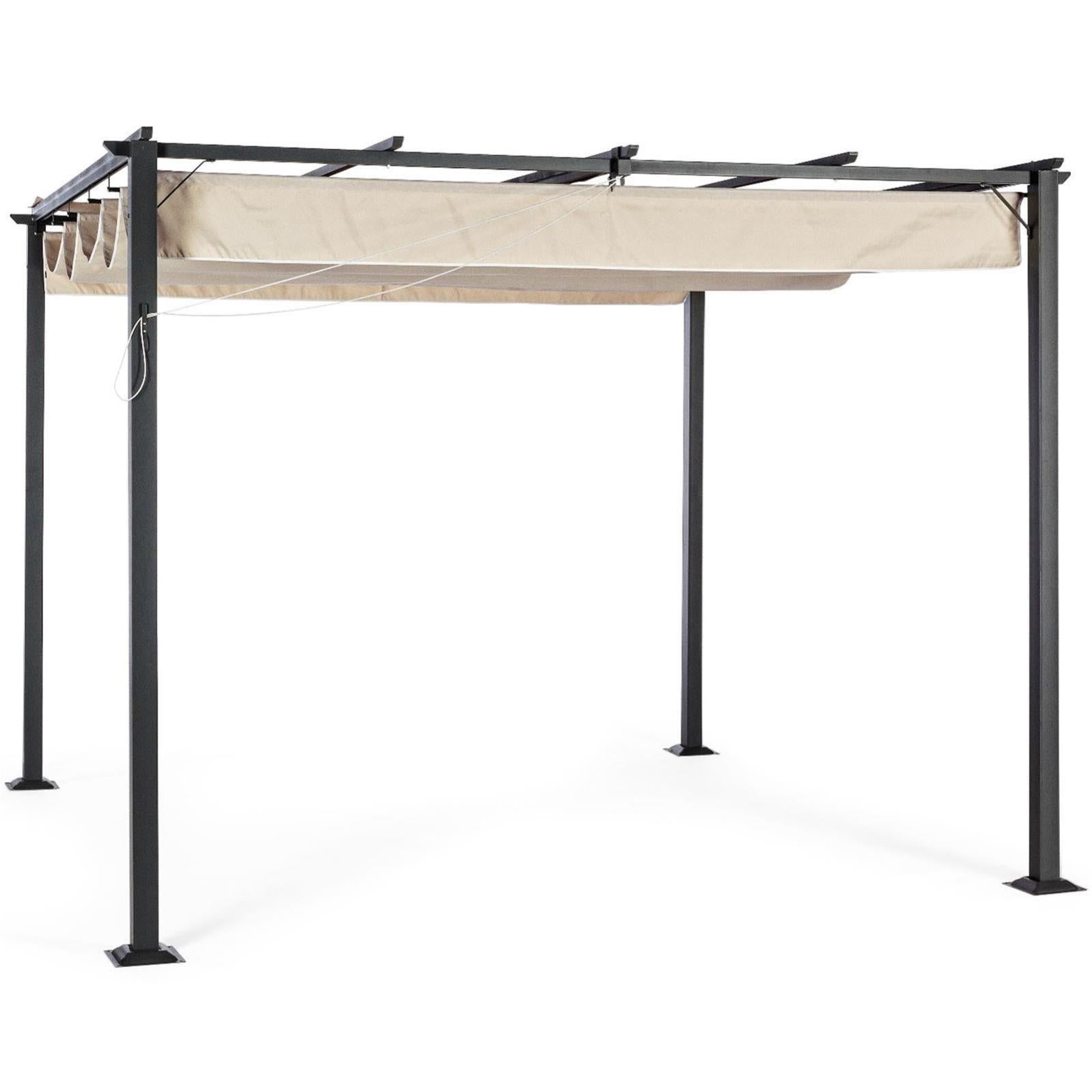 Gazebo gazebi da giardino 3x3 per esterno tettoia pergolato veranda ...