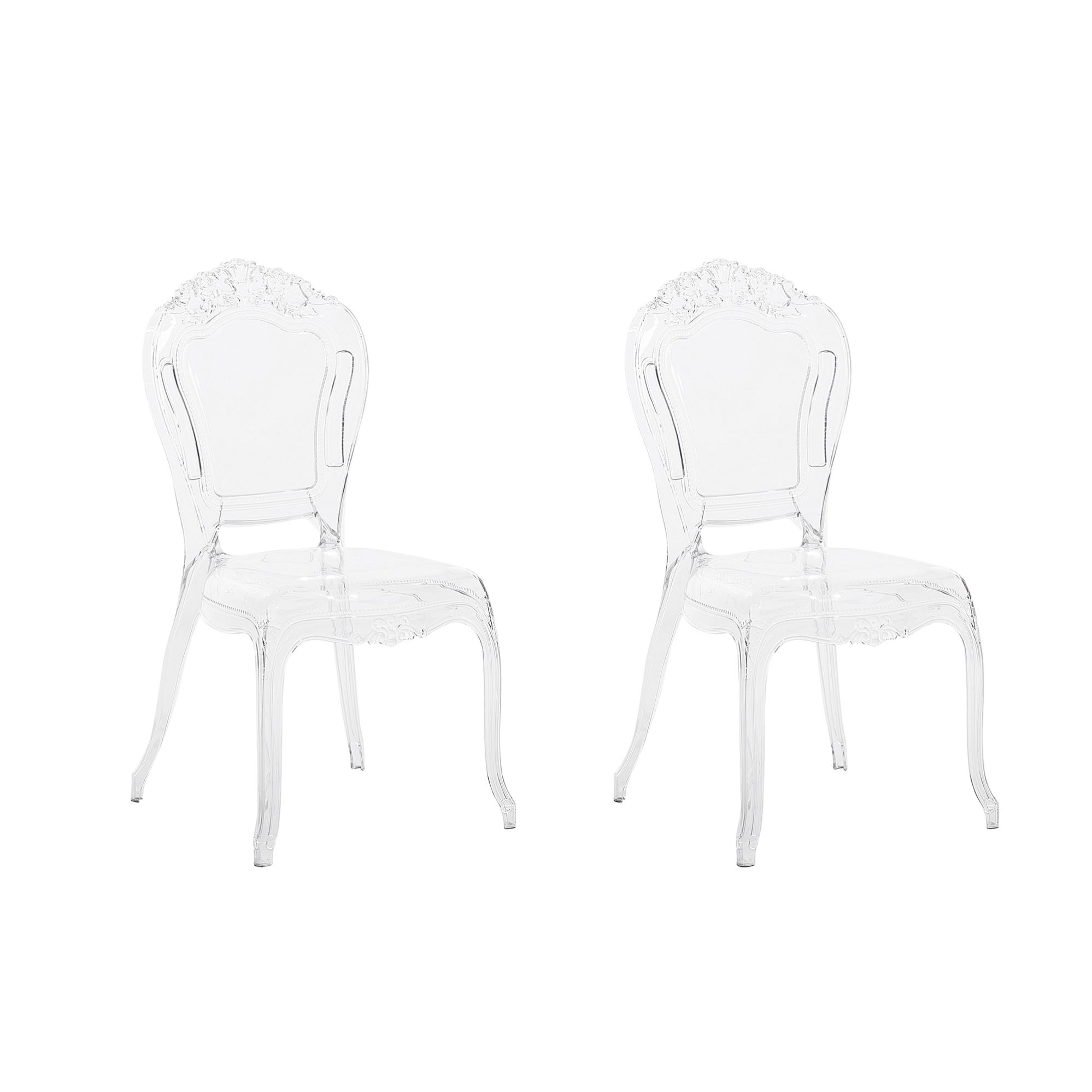 Set di 2 sedie plastica trasparente VERMONT | Leroy Merlin