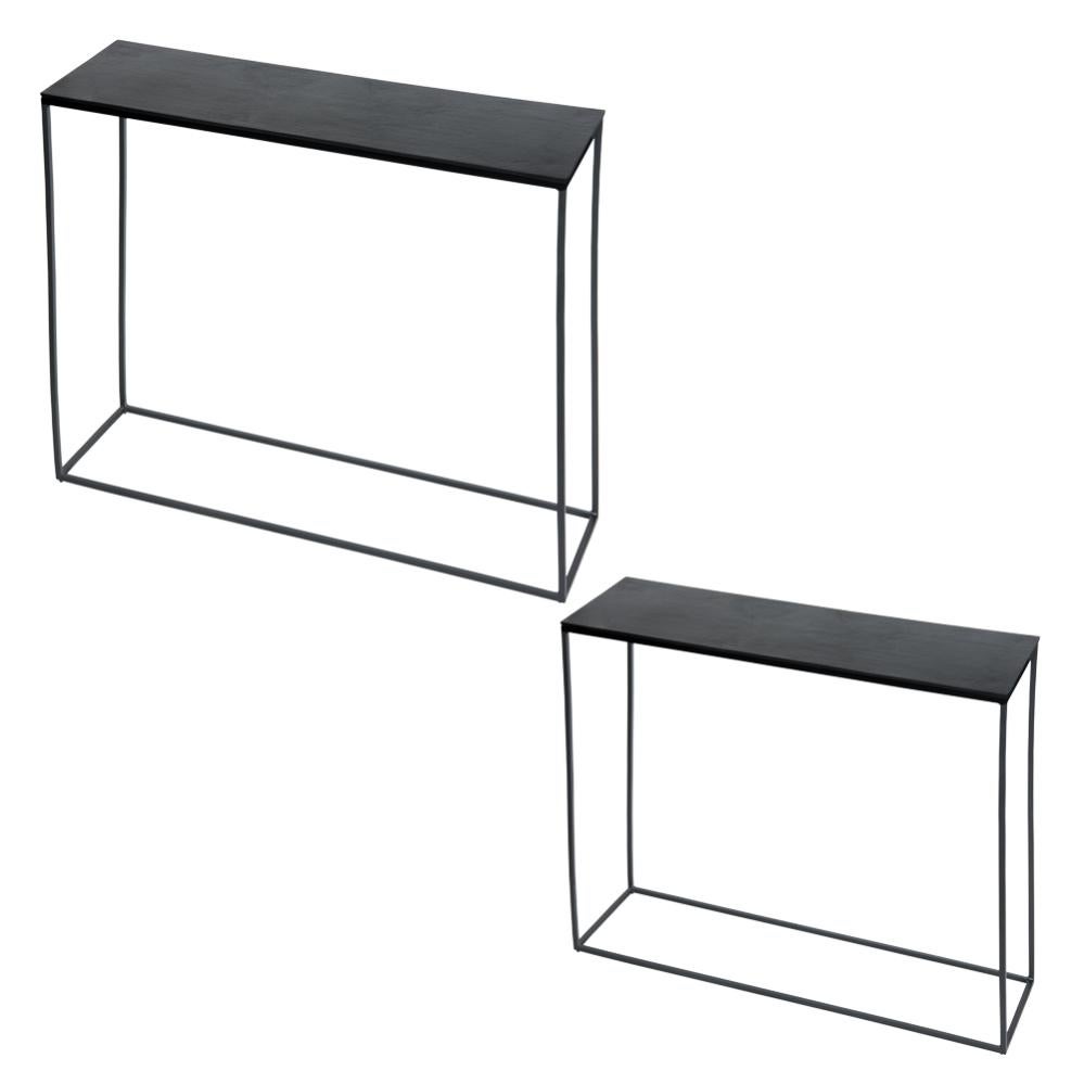 Set de 2 consoles noir | Leroy Merlin