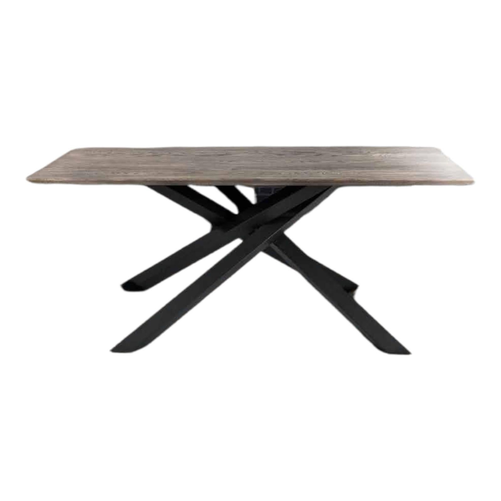 MOBILI 2G - TAVOLO BIG TABLE FISSO IN ROVERE MASSELLO NODATO FINITURA ...