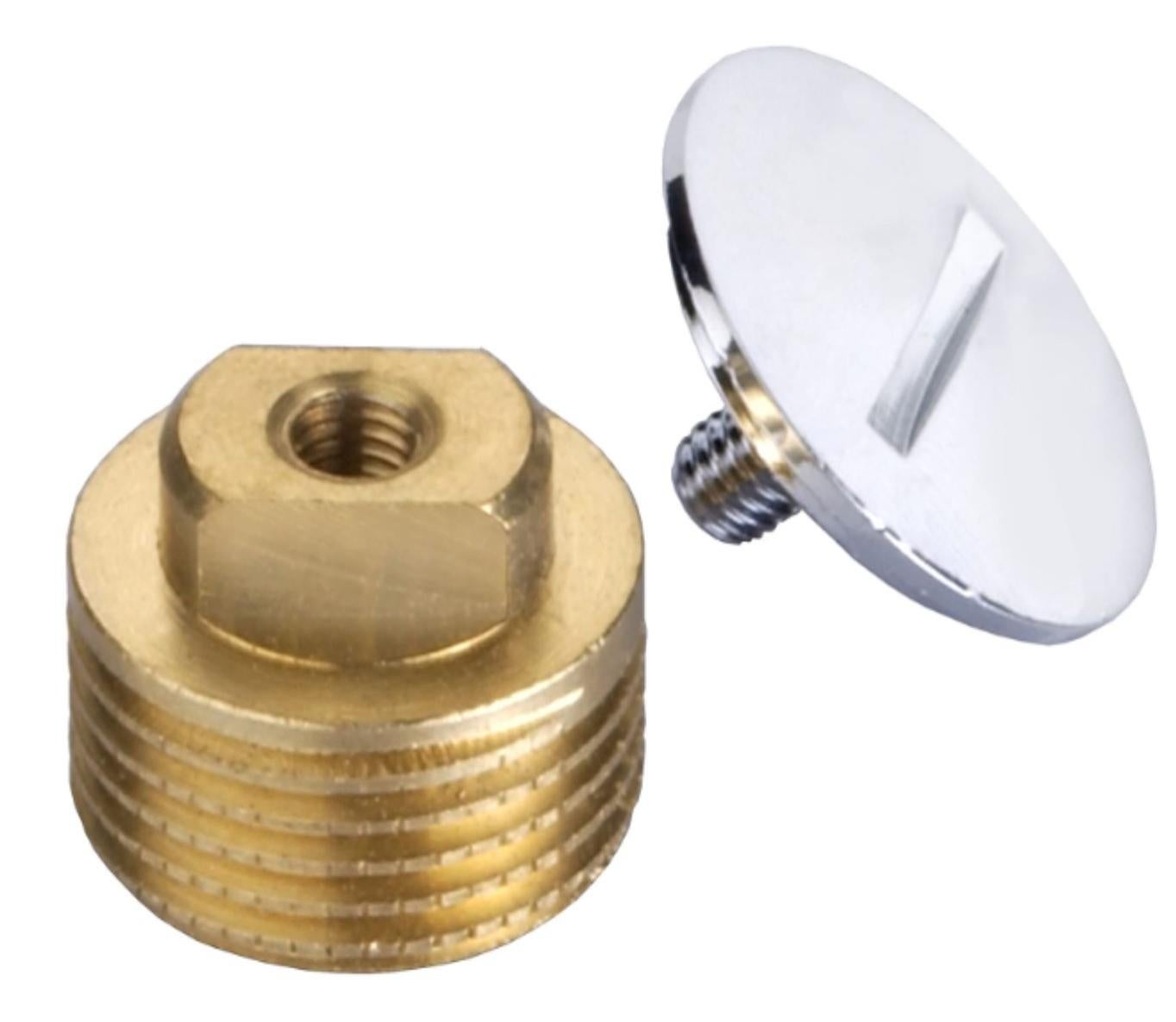 TAPPO CON FILETTAURA M1/2" CON FESSURA - IN OTTONE | Leroy Merlin