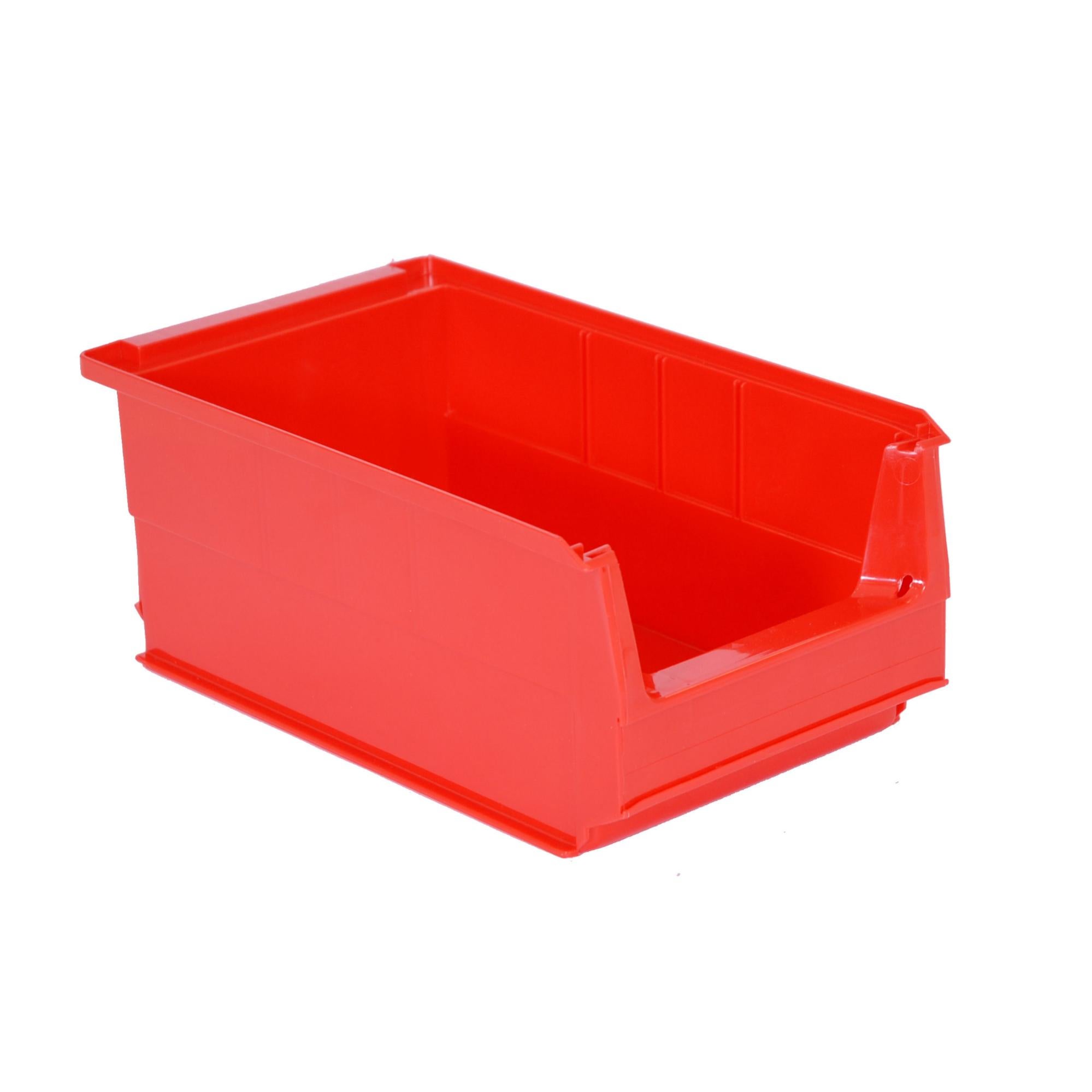 Lot de 14 bacs à bec gerbables haut de gamme rouges 35 x 21 x 14,5cm ...