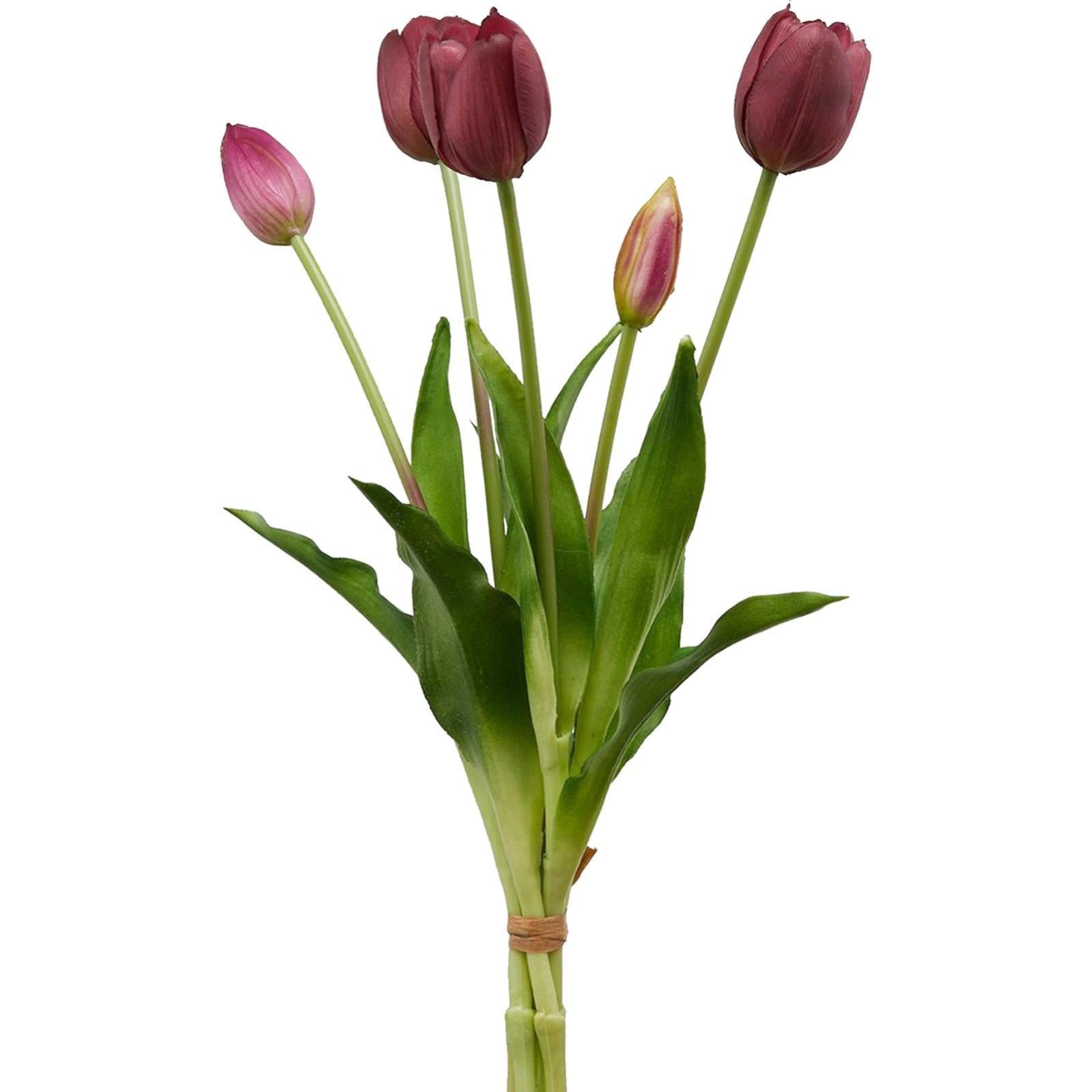 Fiore artificiale "tulipano" h 40 cm effetto realistico con stelo e ...