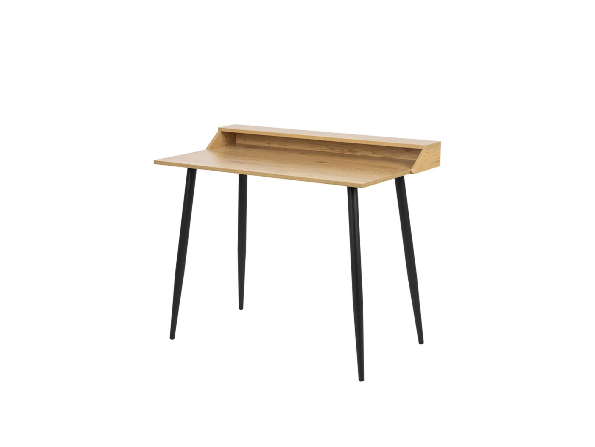 Clark - console - bois et métal noir - 100 cm - style industriel ...