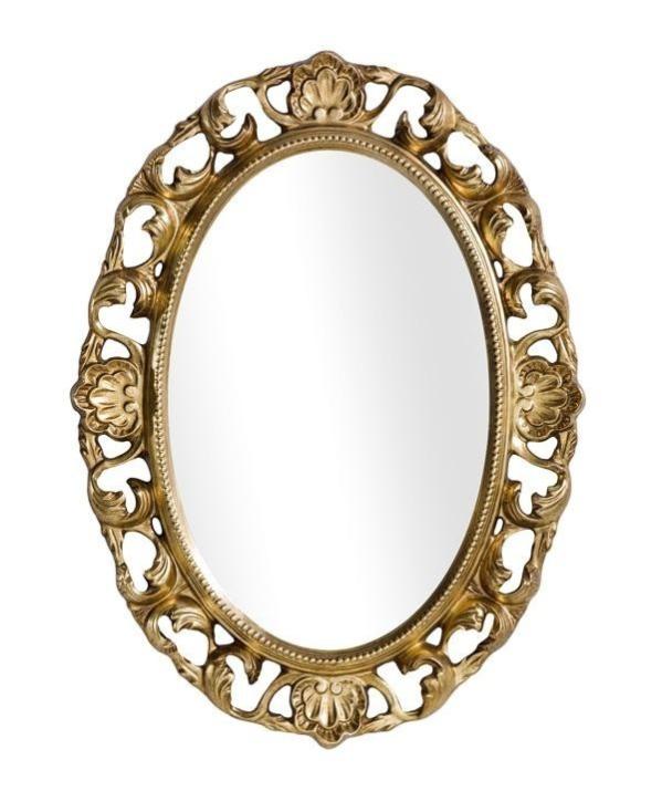 MOBILI 2G - MOBILI2G - SPECCHIERA IN FOGLIA ORO OVALE SAGOMATA ...