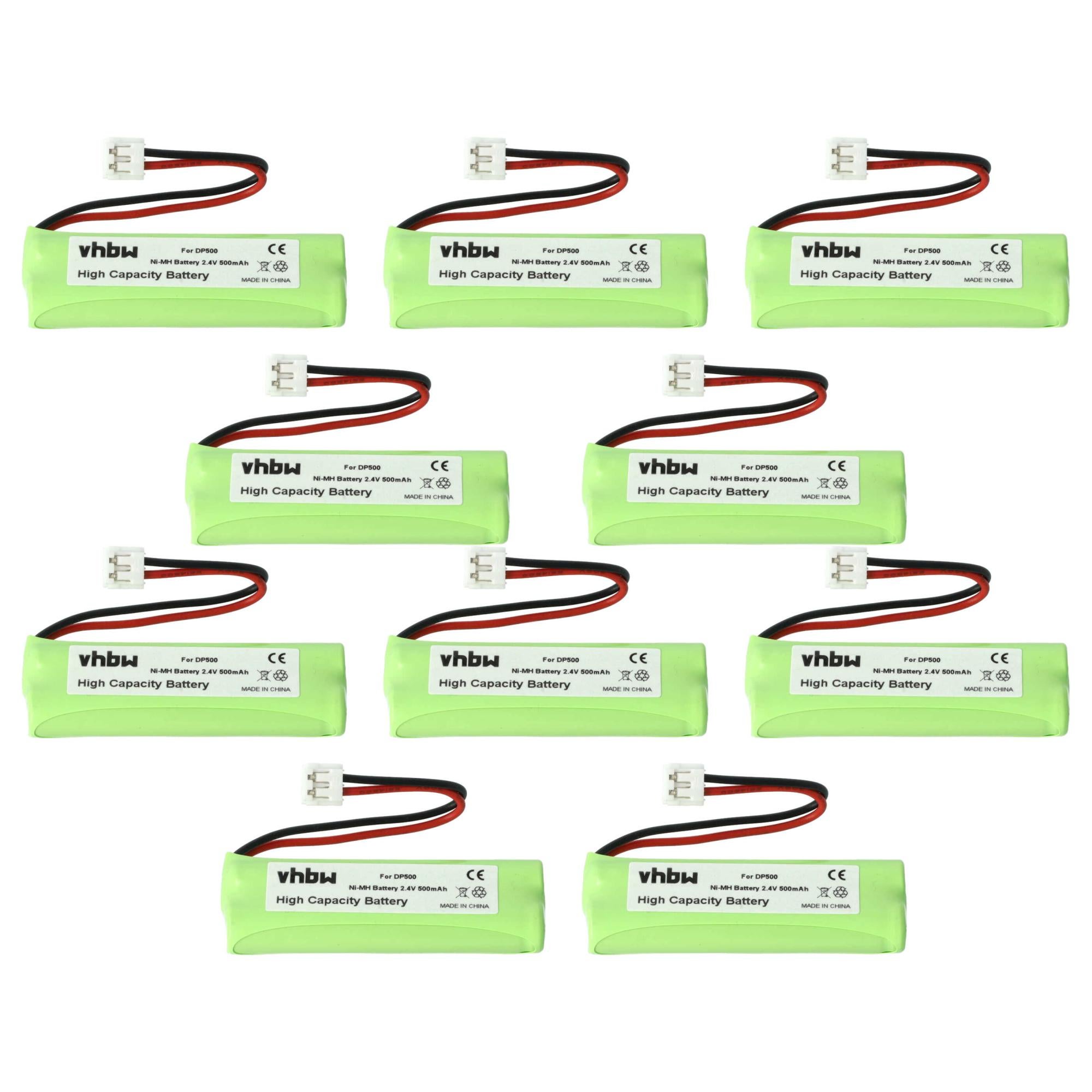 Vhbw 10x Batteries compatible avec Medion MD82622, MD83001, MD83022 ...