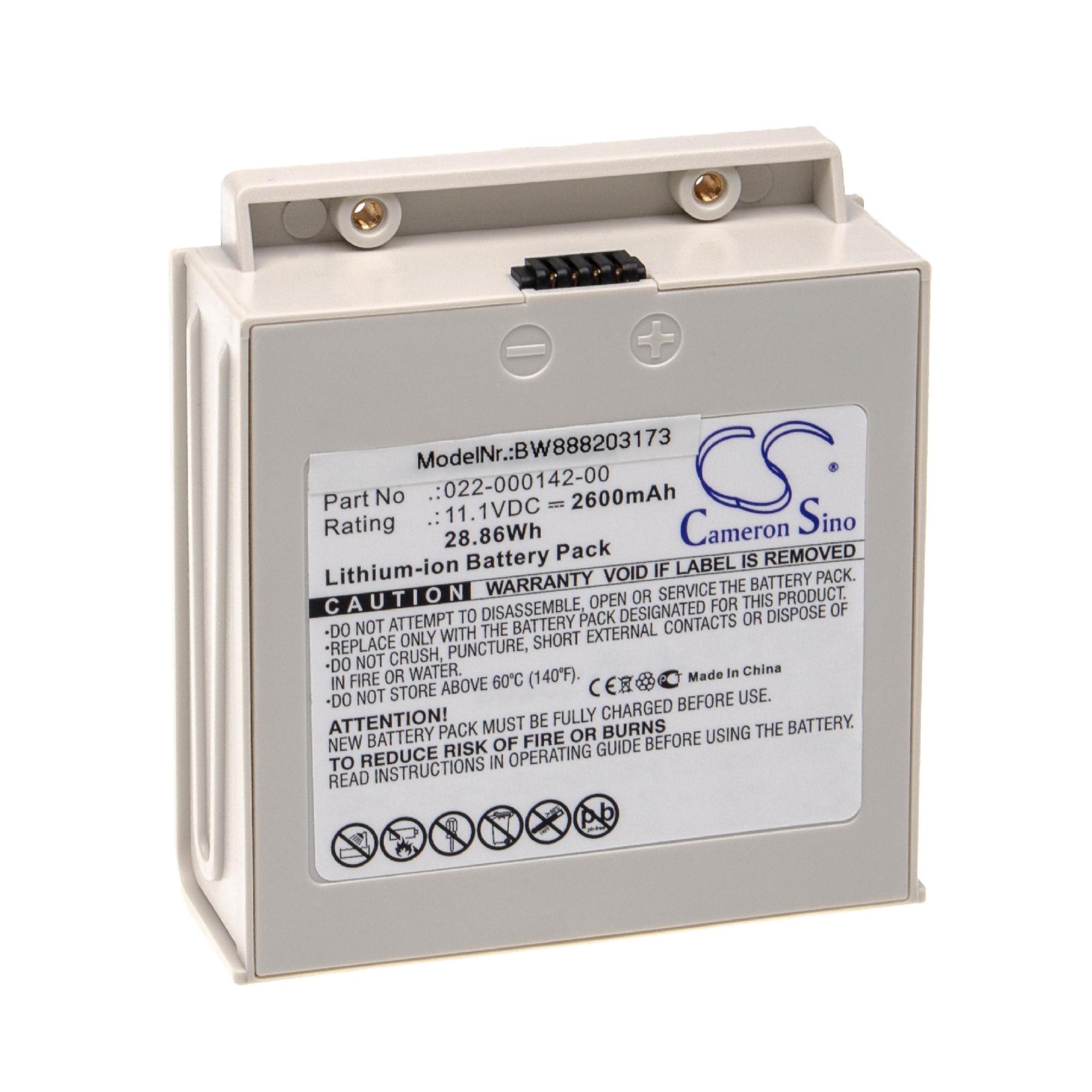 Vhbw Batterie compatible avec Comen NC8 appareil médical (2600mAh, 11 ...