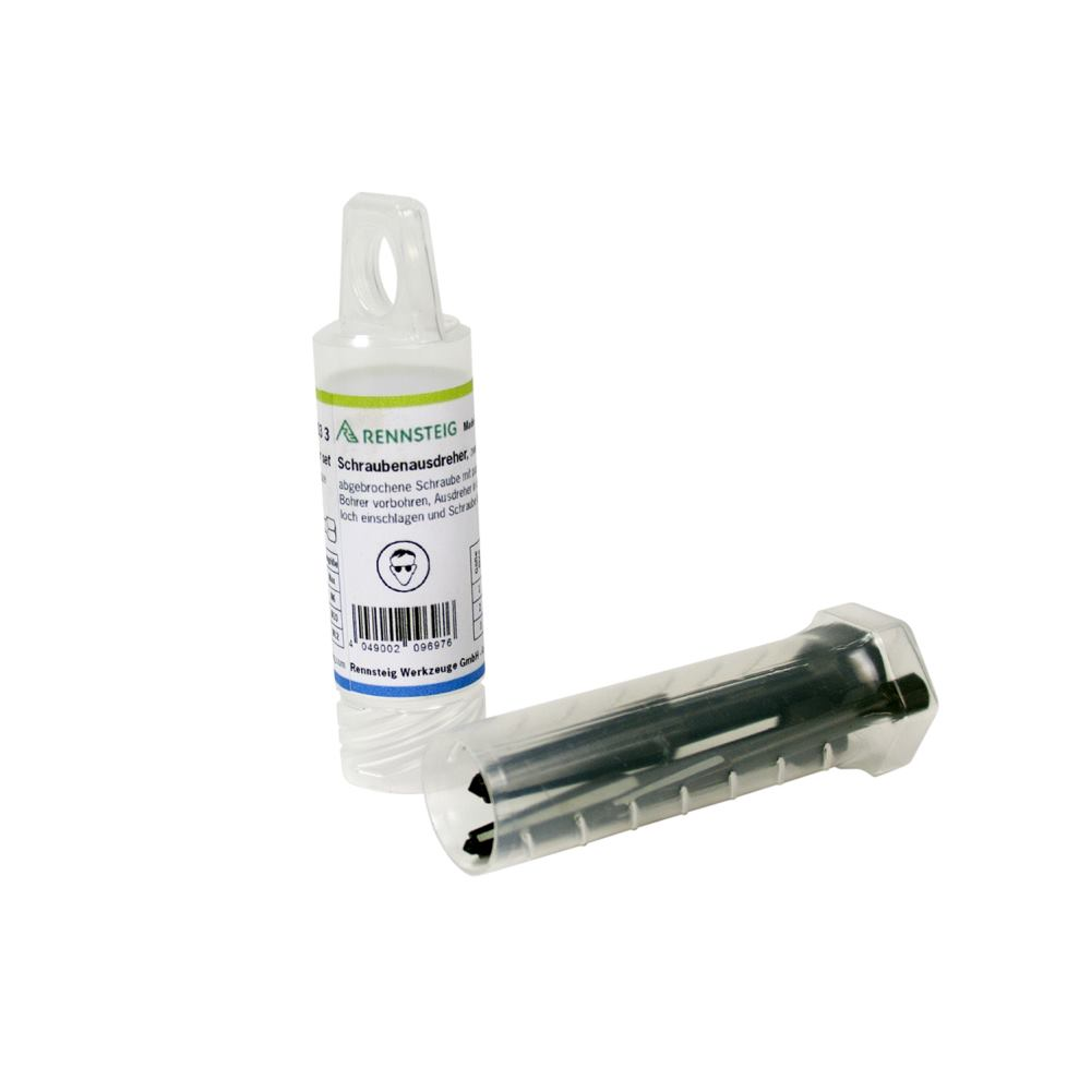 Rennsteig 471 903 3 - Juego de extractores de tornillos Rennsteig con doble filo (3 piezas en ...