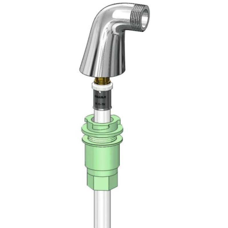 Paire de colonnettes IdroClic avec raccordement à sertir (profil U-H-TH ...