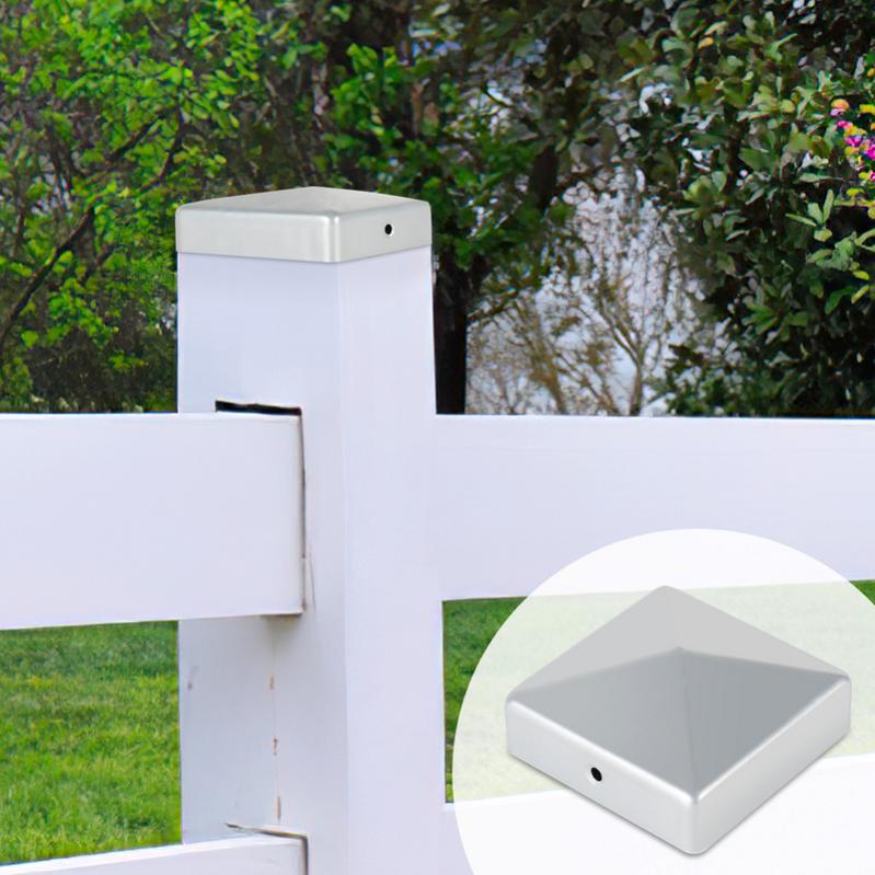 10x Tapa Poste Tapa Poste Tapa Poste Plata 71mm | Leroy Merlin